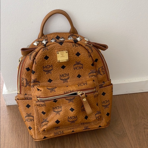 MCM | Bags | Mcm Logo Mini Backpack | Poshmark